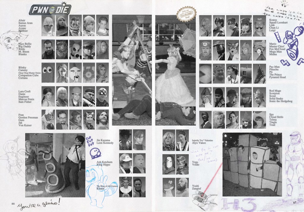 Fake Yearbook Spreads for Twilight and Gaming Fans – The Yearbook Ladies