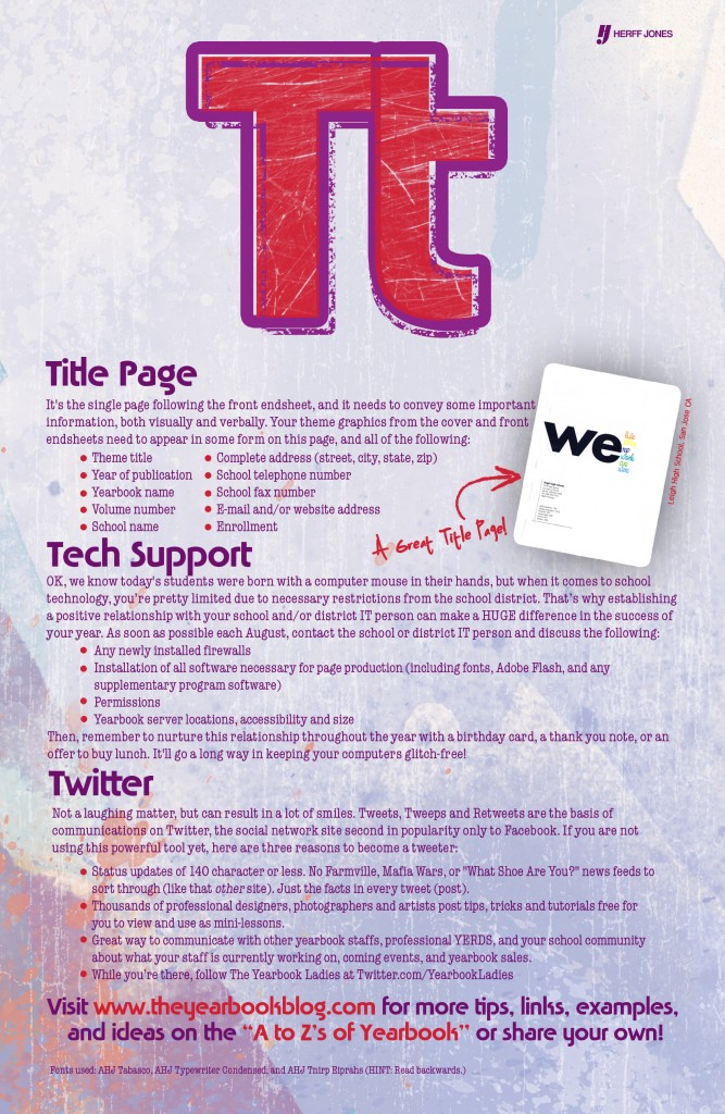 “T is for Title Page” – A checklist for what to include on yours… – The ...